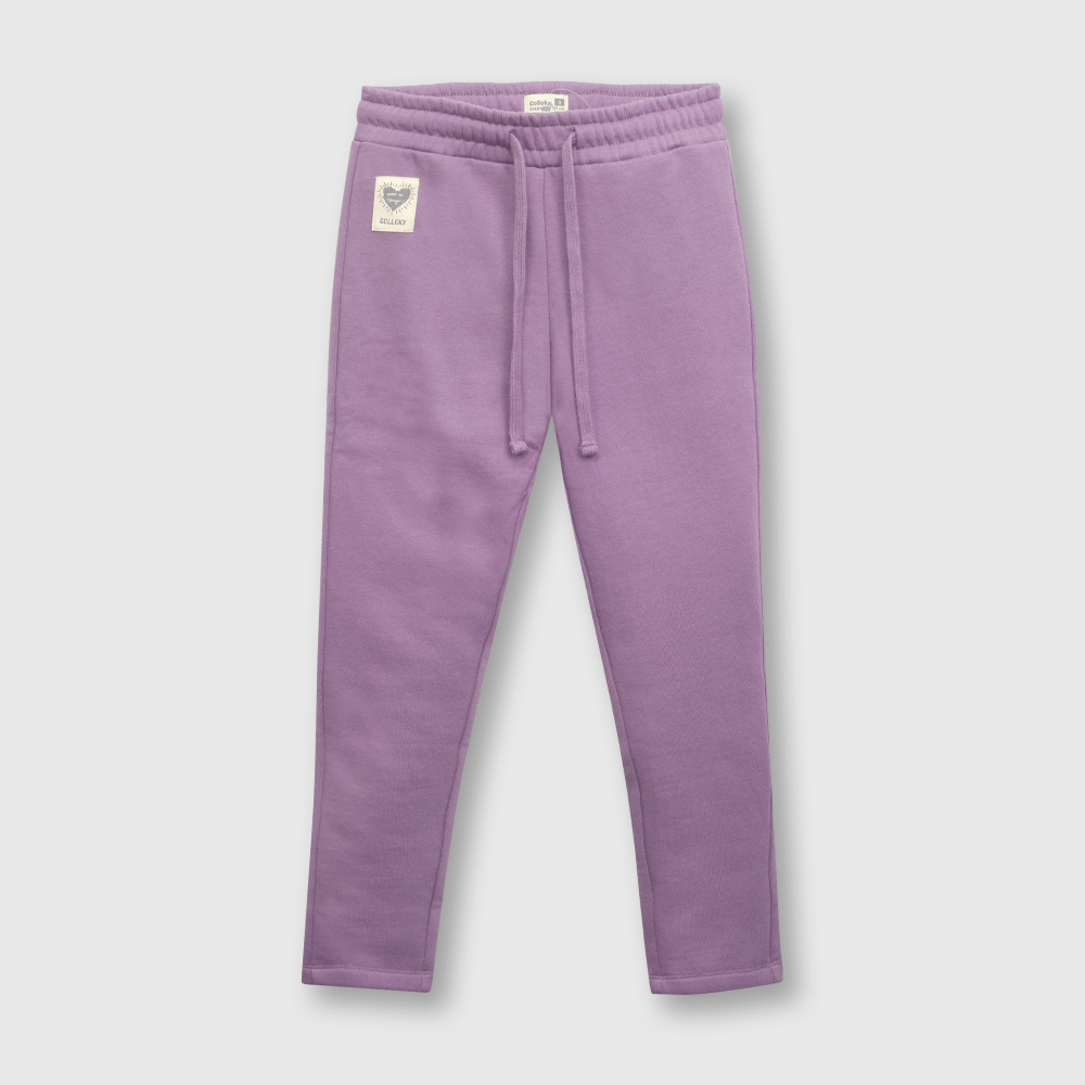 Pantalón de niña buzo clasico morado (2 a 12 años) - Colloky Chile