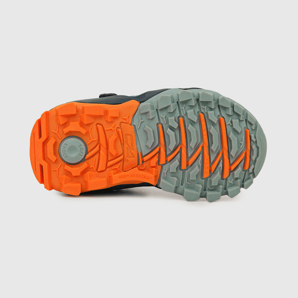 Botin para niño, velcro, brassmould lateral azul (22 a 27) - Colloky Chile