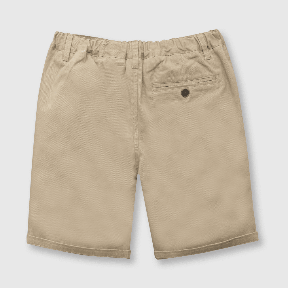 Bermuda de niño gabardina beige (2 a 12 años) - Colloky Chile