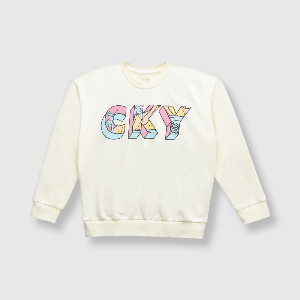 Polerón de niño cky crema (2 a 12 años) - Colloky Chile