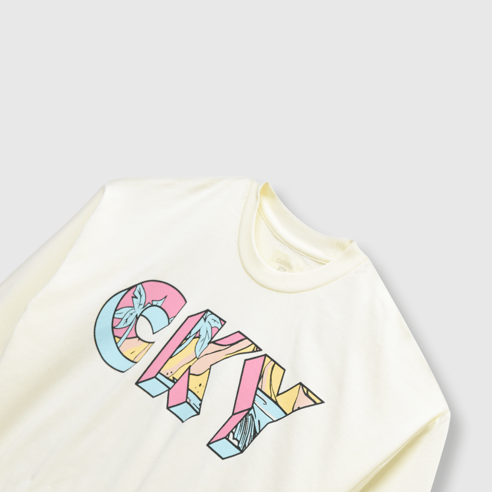 Polerón de niño cky crema (2 a 12 años) - Colloky Chile