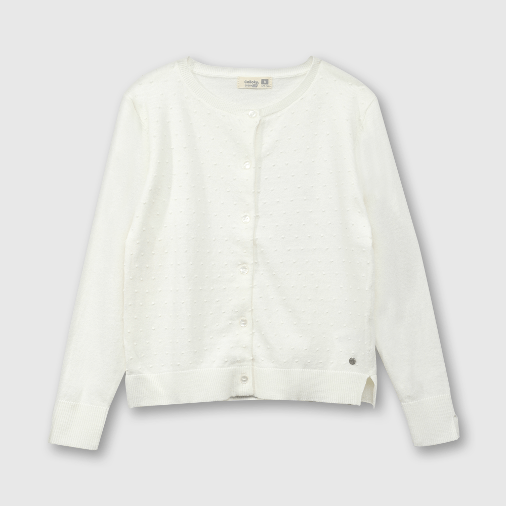 Chaleco Every day Niña Blanco CHLA2010I24 - Colloky Chile