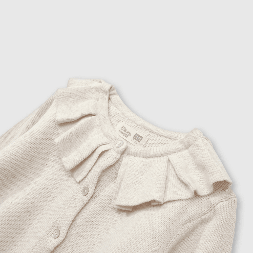 Chaleco Colección Niña Beige CHLA1866I24 - Colloky Chile