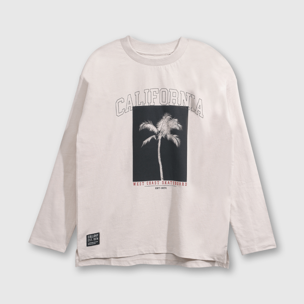 Polera Beige de Niño - Colloky Chile