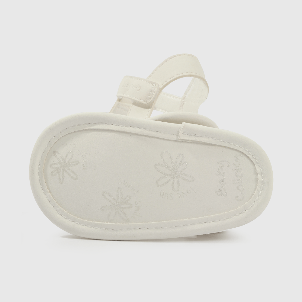 Sandalia Blanca de Bebé - Colloky Chile