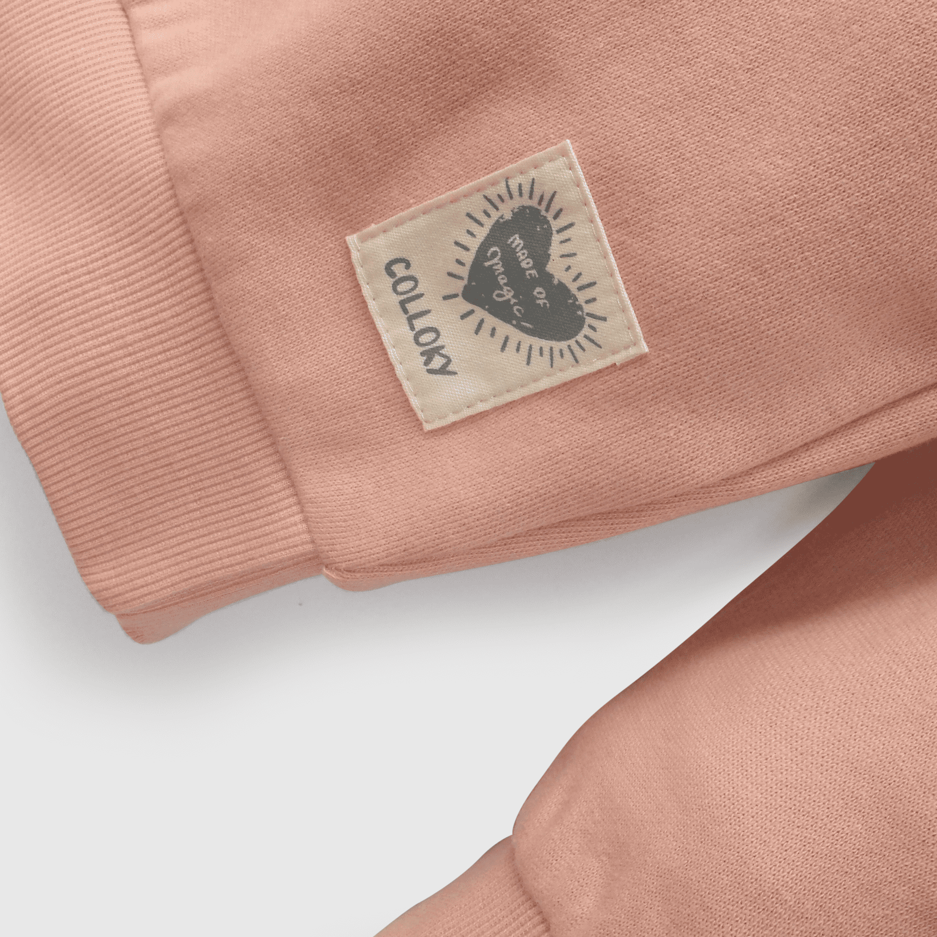 Polerón Rosado de polycotton Cerrado Liso para Niña - Colloky Chile