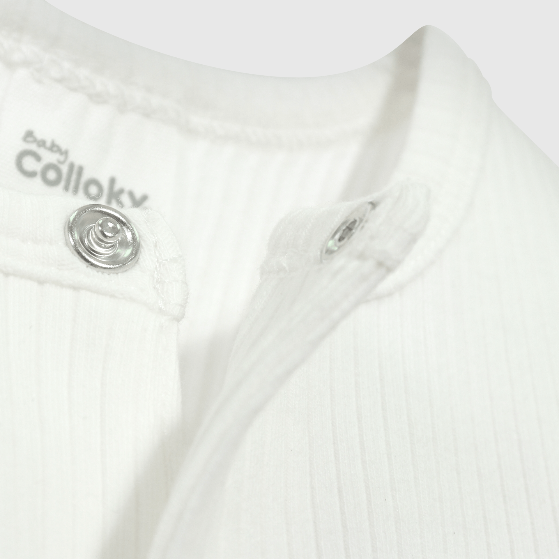 Osito Rib Blanco de Bebé - Colloky Chile