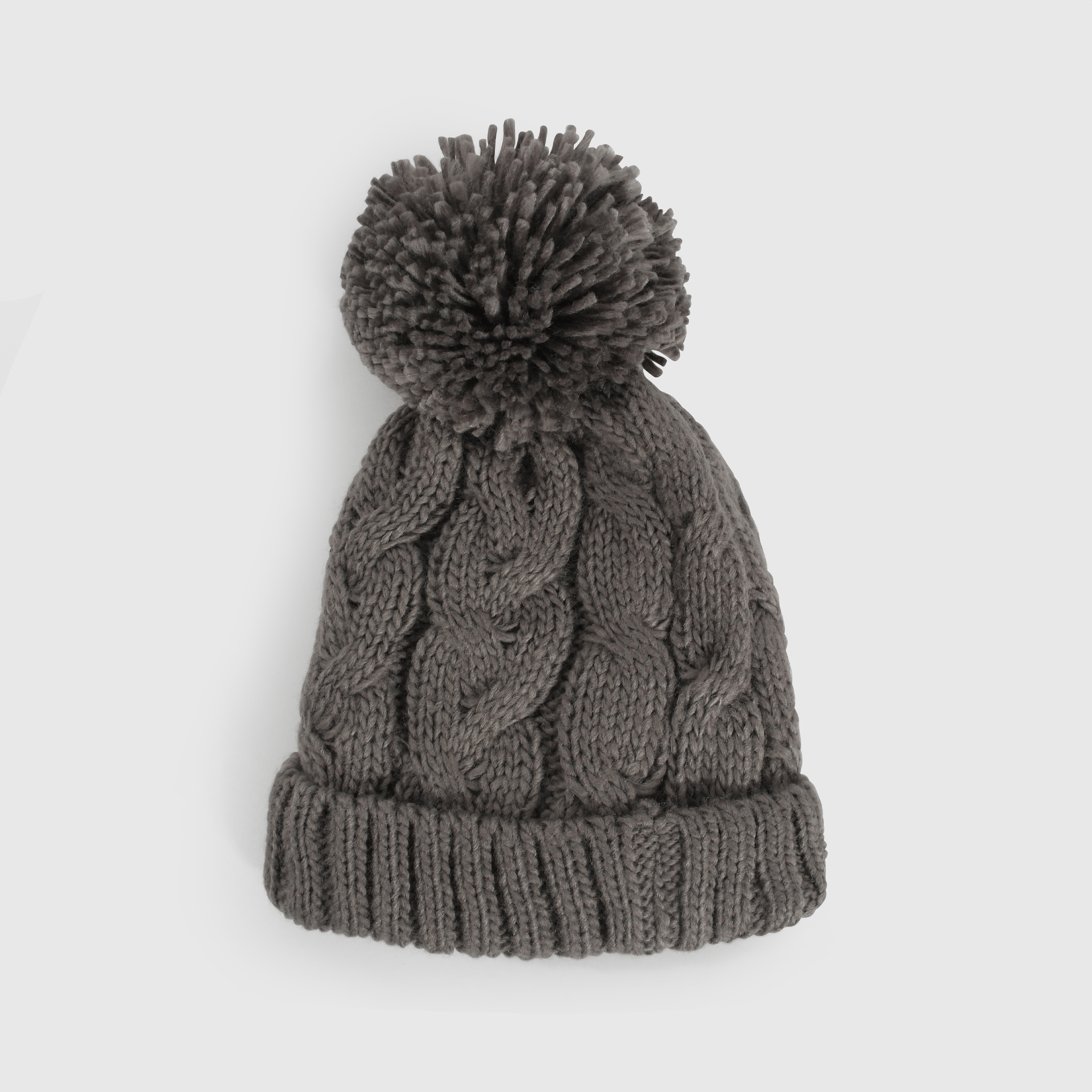 Gorro Trenzado con Forro Gris - Colloky Chile