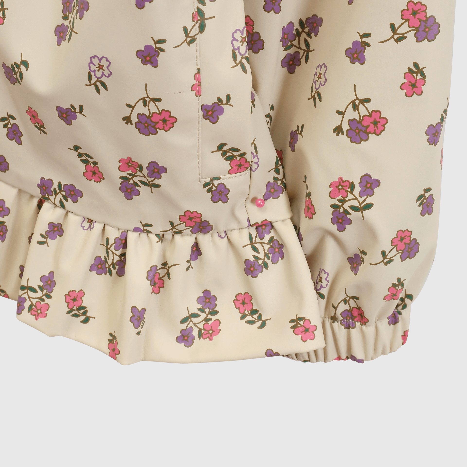 Chaqueta Engomada con Forro Flores - Colloky Chile